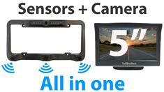 License Plate Camera Bar with Built-in Heavy Duty Parking Backup Sensor ...