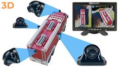 360 Degree Fire Truck Camera System in 3D for Surround View with ...