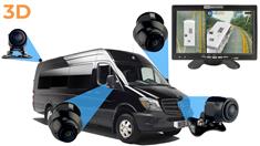 360° Van Surround View Camera System in 3D for with Integrated DVR