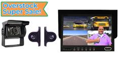 Rear-View System for RVs with 3 Cameras and Backup Monitor