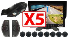 Rear-View System for FedEx Trucks with 3 Cameras, Backup Monitor, and ...